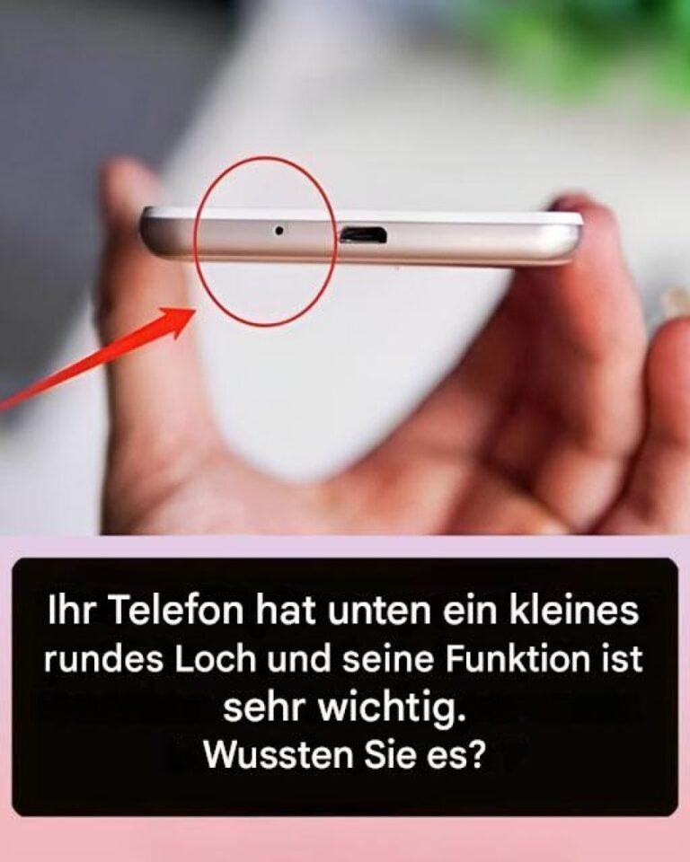 Viele Leute wissen immer noch nicht, wie nützlich dieses kleine Loch im ...
